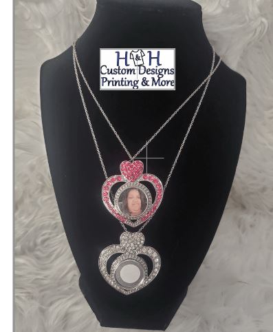 Sublimation Heart Necklace Blank – h.hcustomdesigns2020